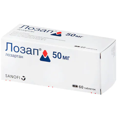 Лозап 50 мг таблетки, покрытые пленочной оболочкой, 60 шт. - купить по ...
